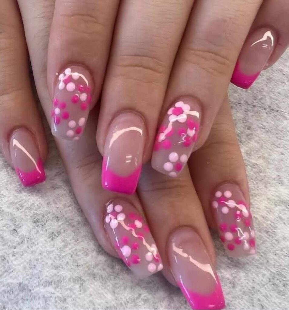 30+ Hot Pink French Tip Nails Square Ideas That Totally Slay – FASHION ...