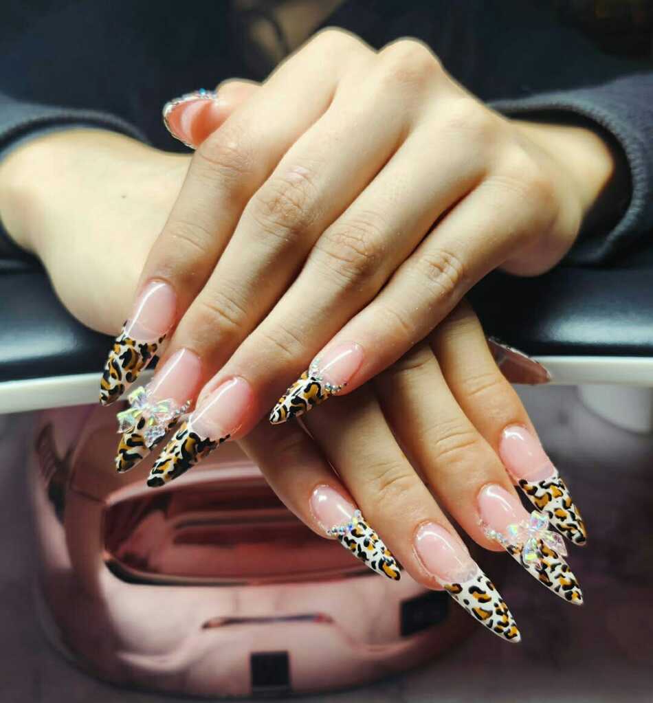 50+ Cheetah Print French Tip Nails to Unleash Your Wild Side – FASHION ...