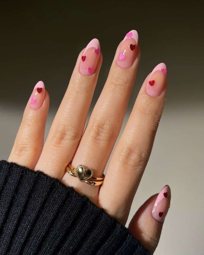 40+ French Tip Nails with Heart Design That’ll Steal Yours – FASHION SO ...