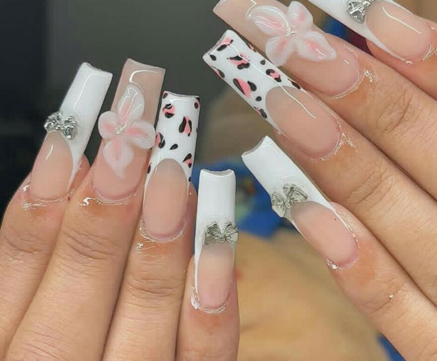 50+ Cheetah Print French Tip Nails to Unleash Your Wild Side – FASHION ...