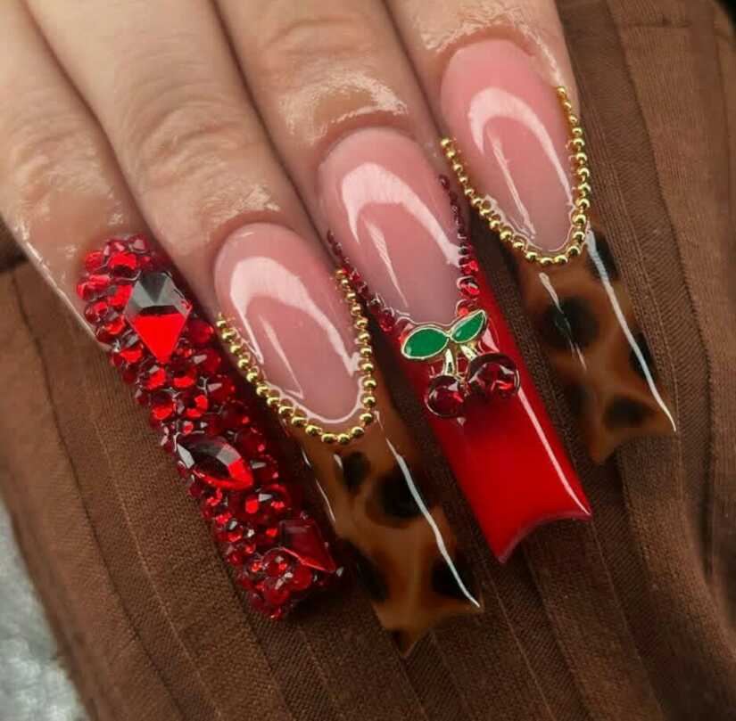 50+ Cheetah Print French Tip Nails to Unleash Your Wild Side – FASHION ...