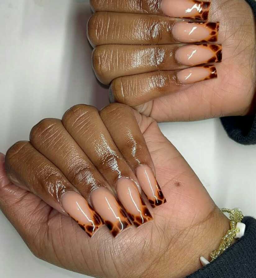 50+ Cheetah Print French Tip Nails to Unleash Your Wild Side – FASHION ...