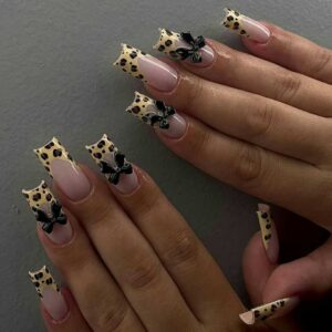 50+ Cheetah Print French Tip Nails to Unleash Your Wild Side – FASHION ...