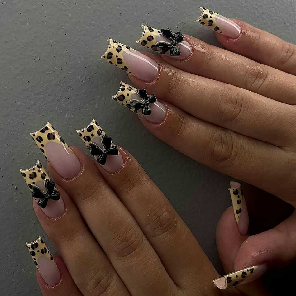 50+ Cheetah Print French Tip Nails to Unleash Your Wild Side – FASHION ...