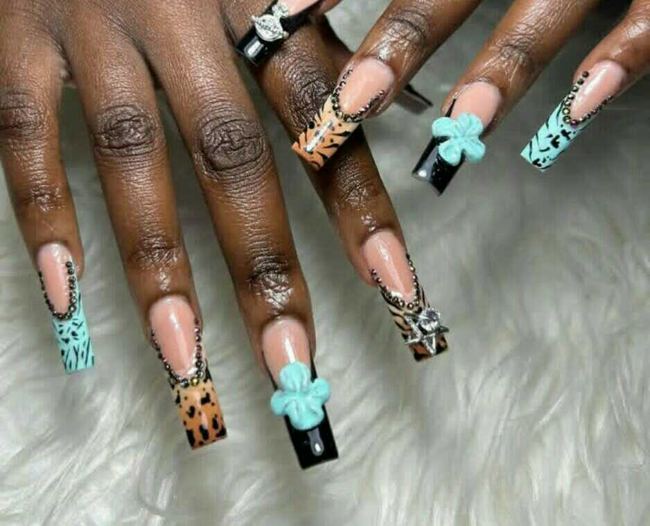 50+ Cheetah Print French Tip Nails to Unleash Your Wild Side – FASHION ...