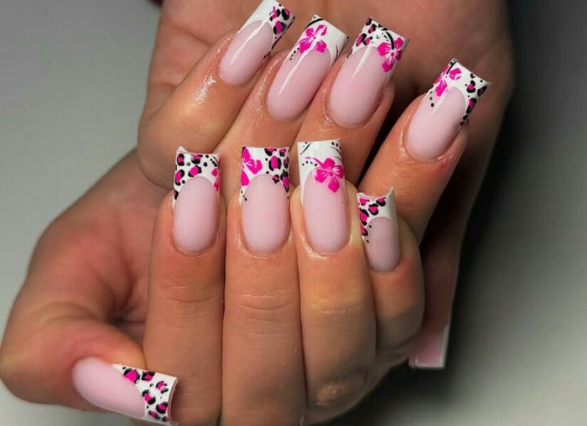 50+ Cheetah Print French Tip Nails to Unleash Your Wild Side – FASHION ...
