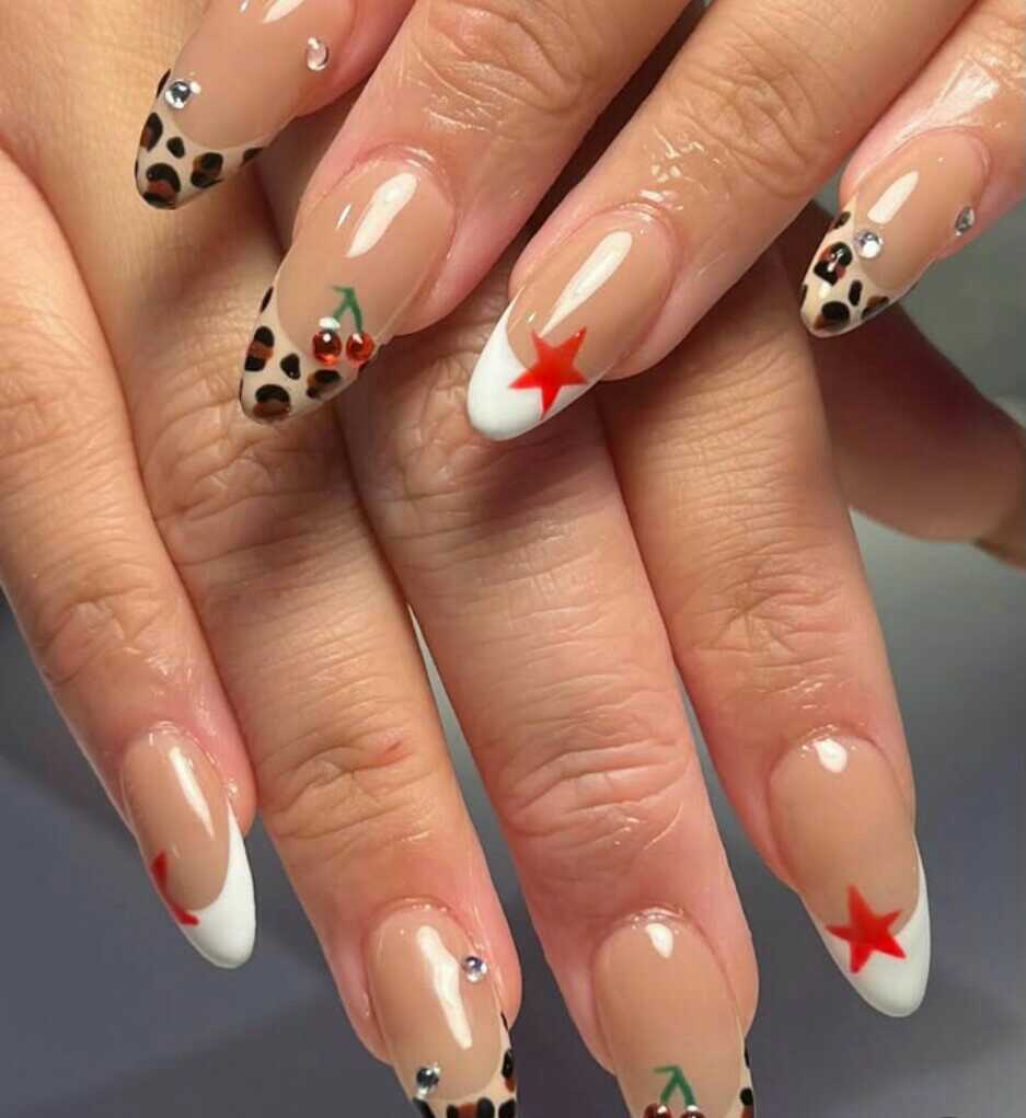 50+ Cheetah Print French Tip Nails to Unleash Your Wild Side – FASHION ...