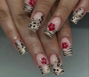 50+ Cheetah Print French Tip Nails to Unleash Your Wild Side – FASHION ...