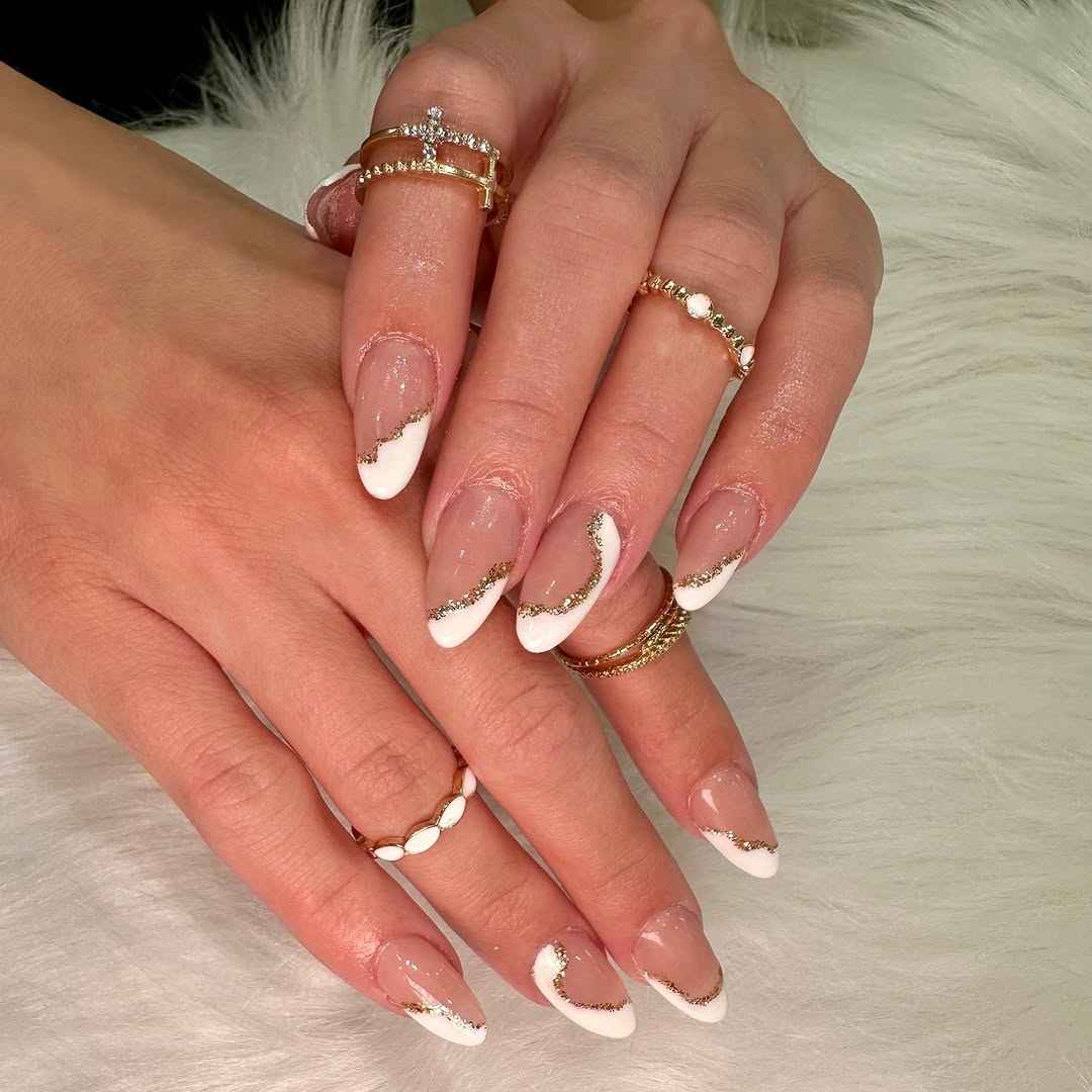 60+ White and Gold French Tip Nails That Scream Glam – FASHION SO SIMPLE