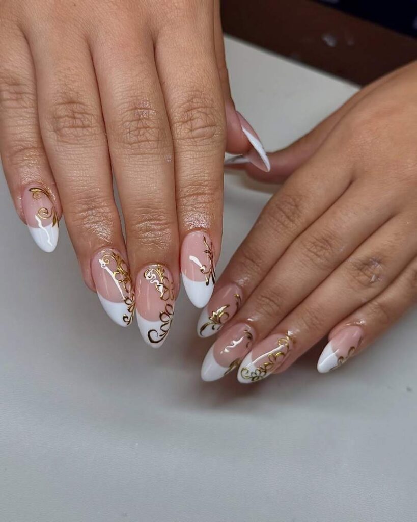 60+ White and Gold Nail Designs That Make a Statement – FASHION SO SIMPLE