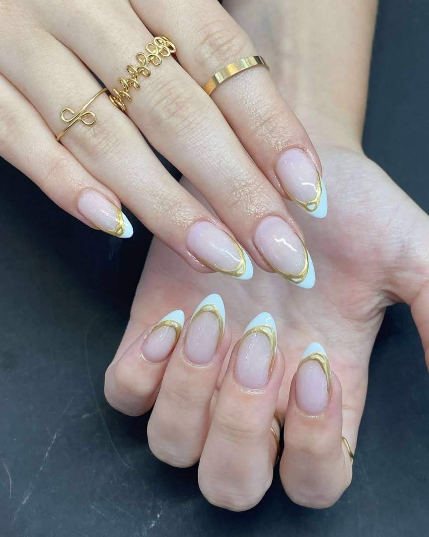 60+ White and Gold French Tip Nails That Scream Glam – FASHION SO SIMPLE