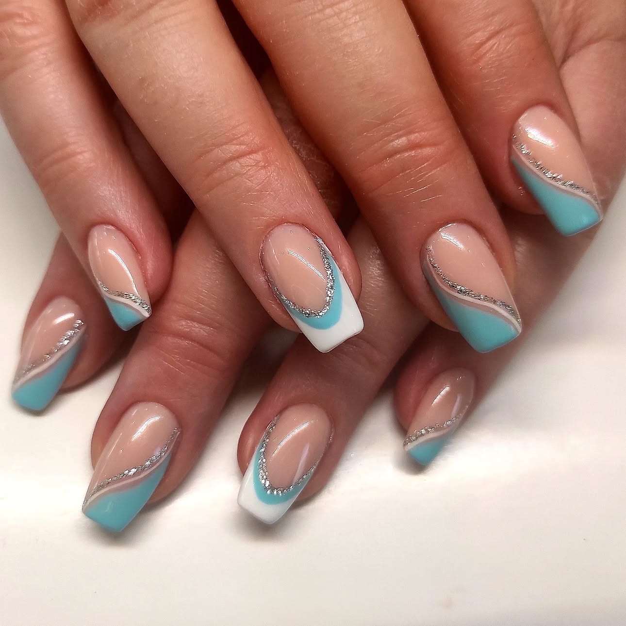 50+ Blue and White French Tip Nails That Redefine Classic Cool ...