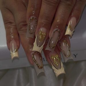 50+ French Tips with Bow Designs That Are Too Pretty to Ignore ...