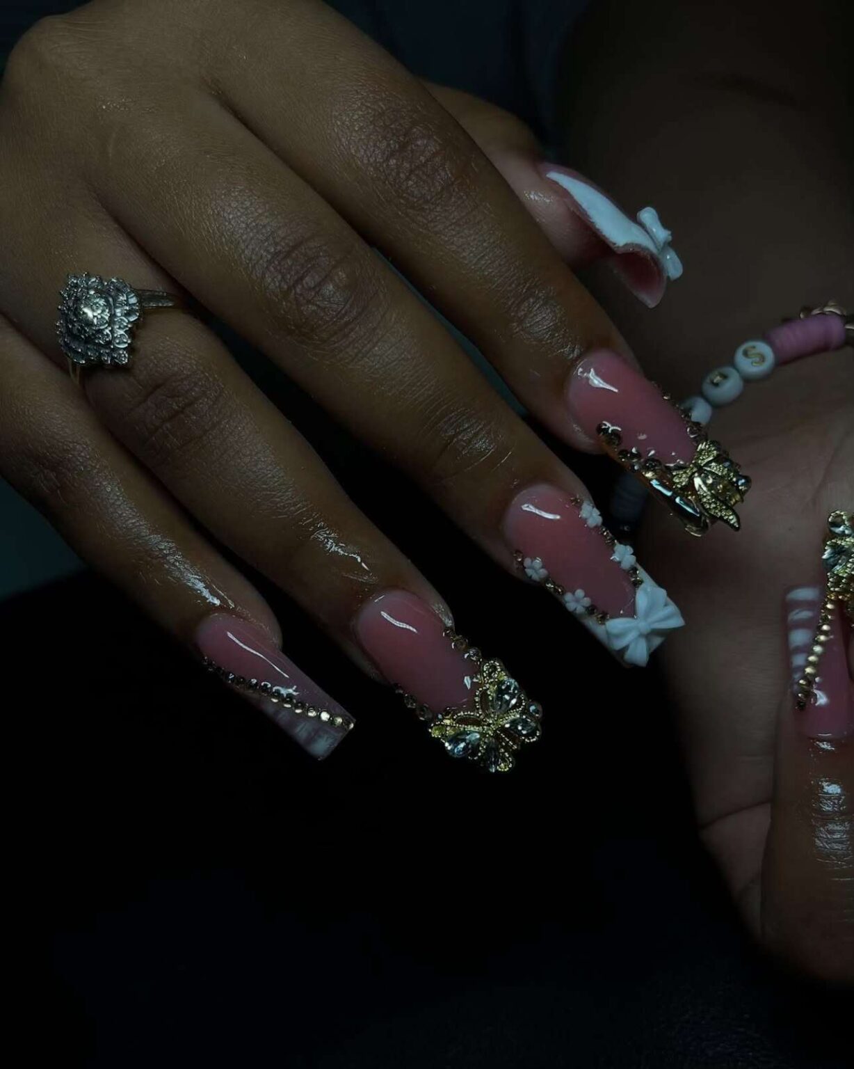 50+ French Tips with Bow Designs That Are Too Pretty to Ignore ...