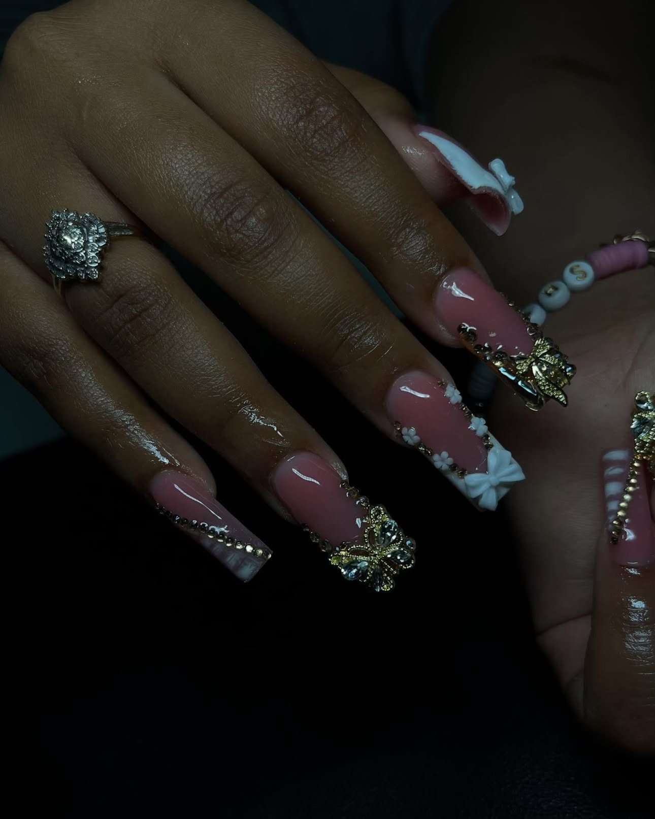 50+ French Tips with Bow Designs That Are Too Pretty to Ignore ...