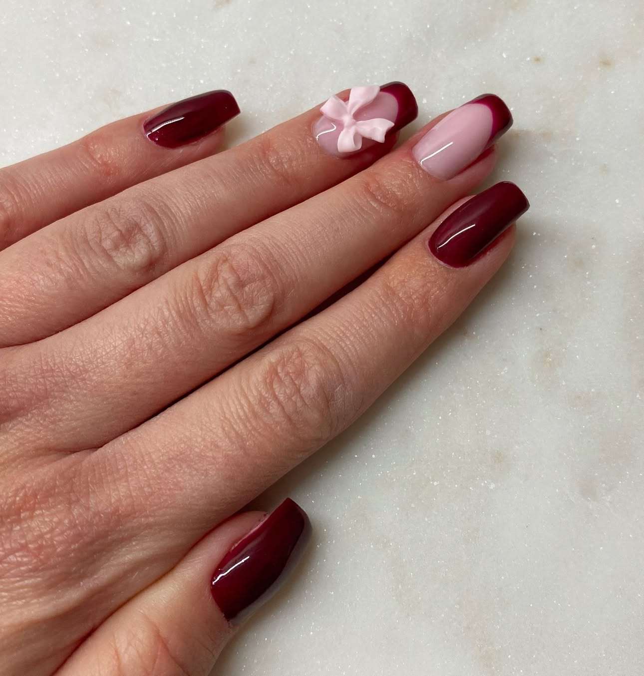 50+ French Tips with Bow Designs That Are Too Pretty to Ignore ...
