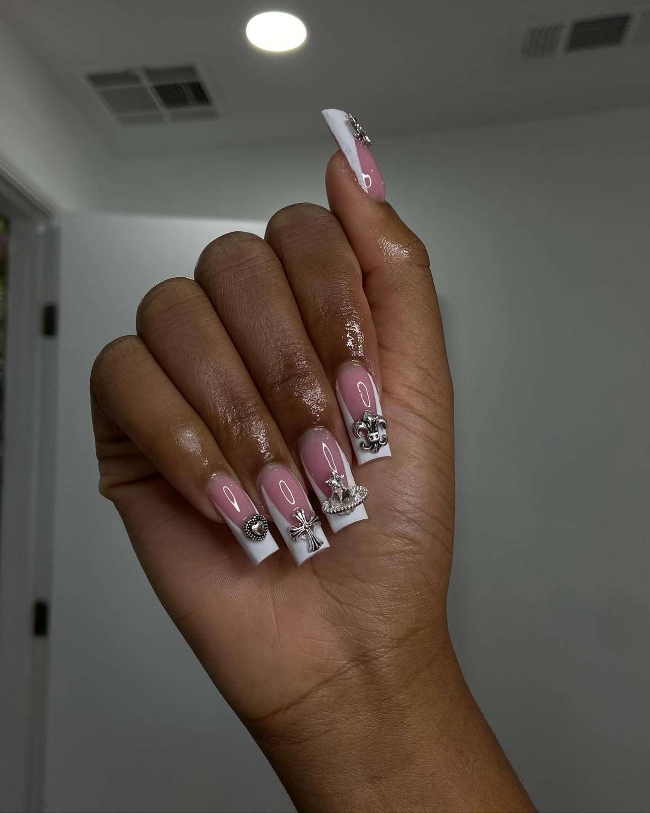 50+ French Tips with Charms That Add Sparkle and Style – FASHION SO SIMPLE