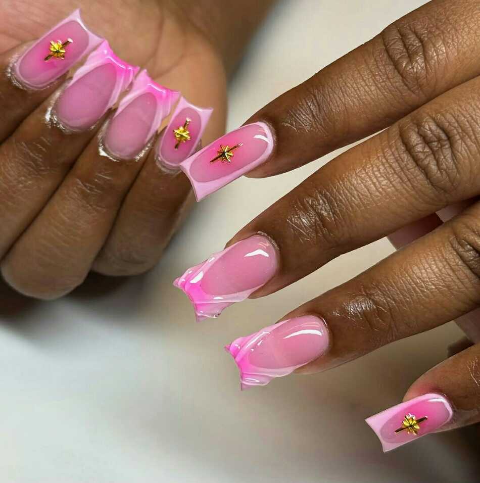 50+ Pink French Tip Nails with Design That Are Too Pretty to Ignore ...