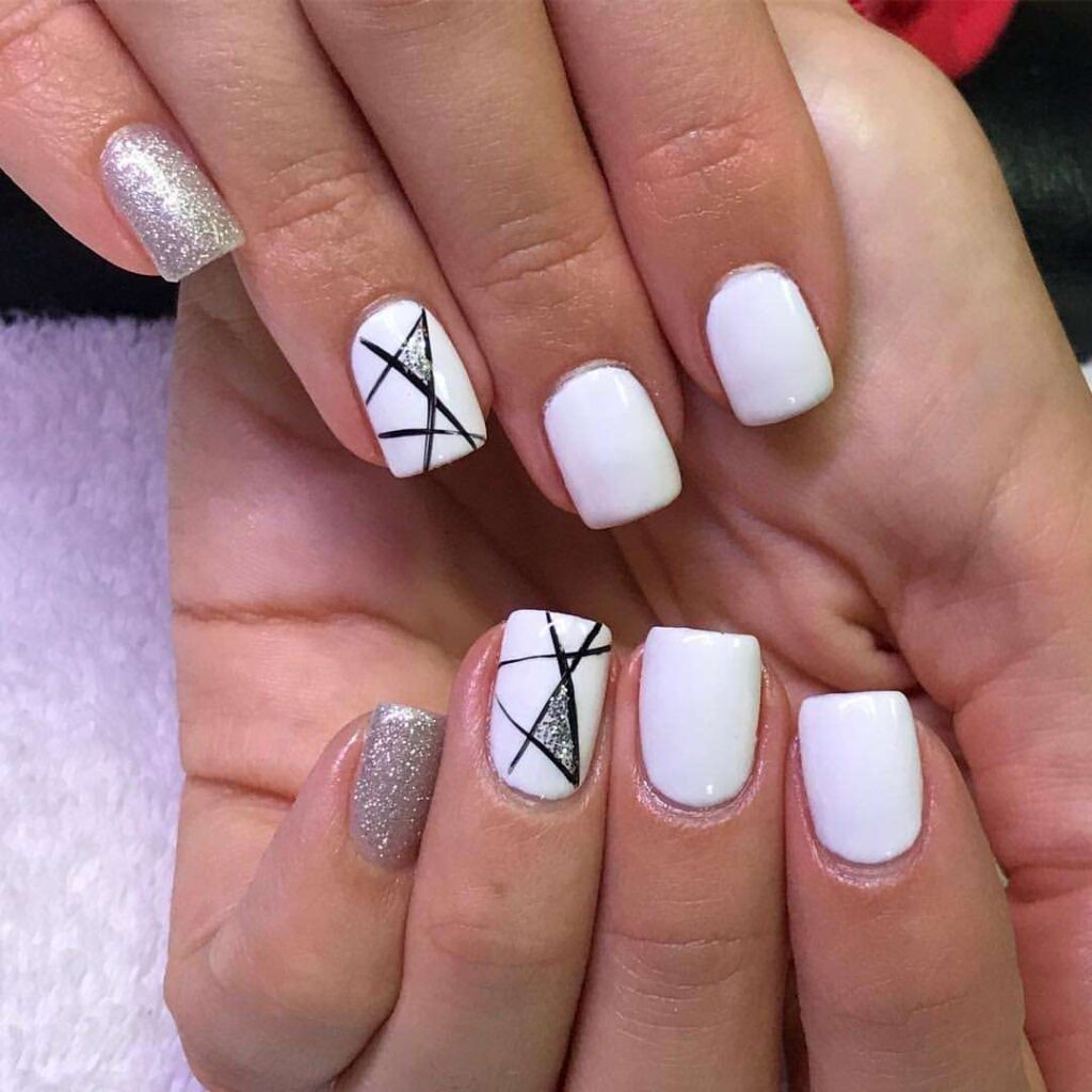 50+ White and Silver Nail Designs That Shine with Style – FASHION SO SIMPLE
