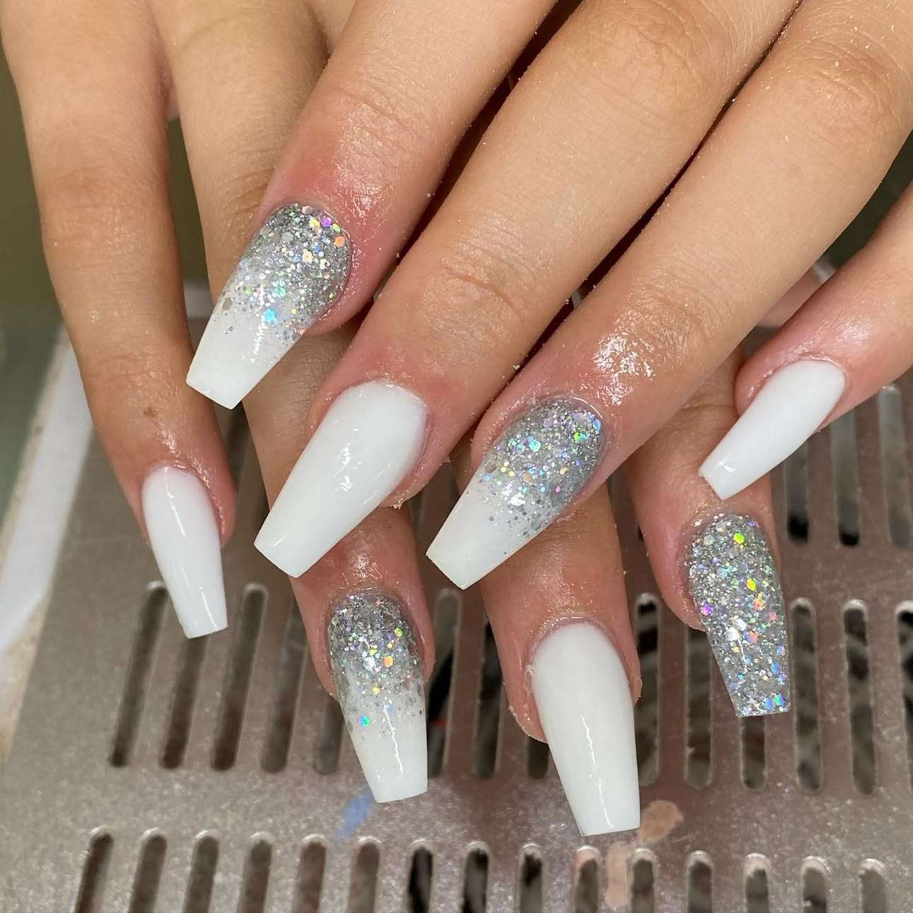50+ White and Silver Nail Designs That Shine with Style – FASHION SO SIMPLE