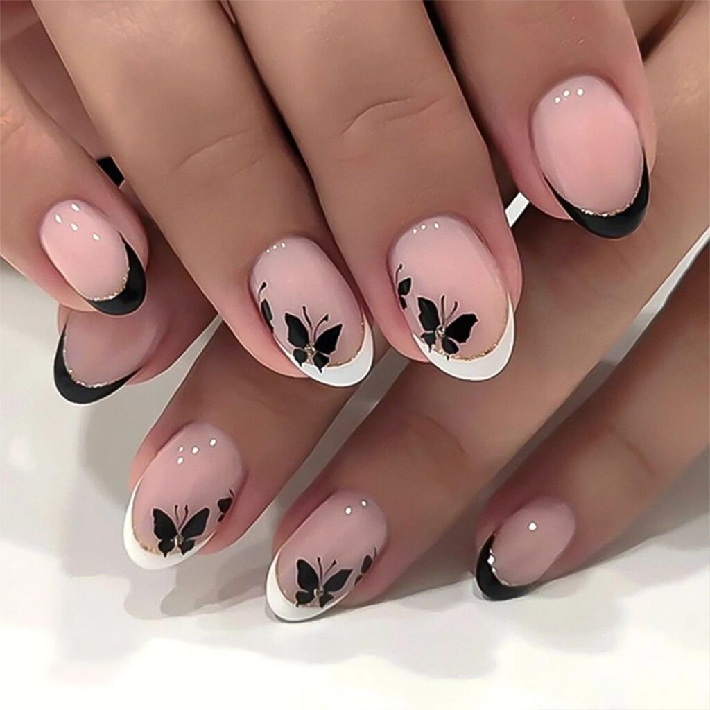 50+ Short Almond French Tip Nails That Redefine Chic – FASHION SO SIMPLE