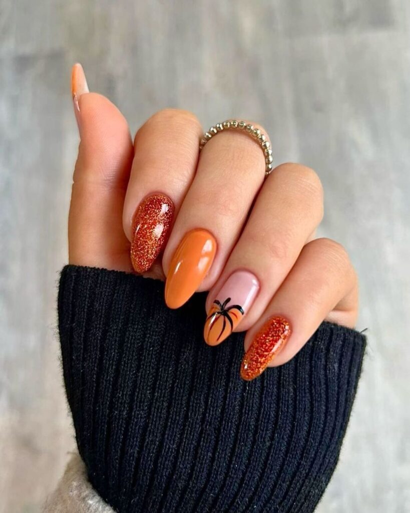 50+ Orange Fall Nails for a Cozy Autumn Look – FASHION SO SIMPLE