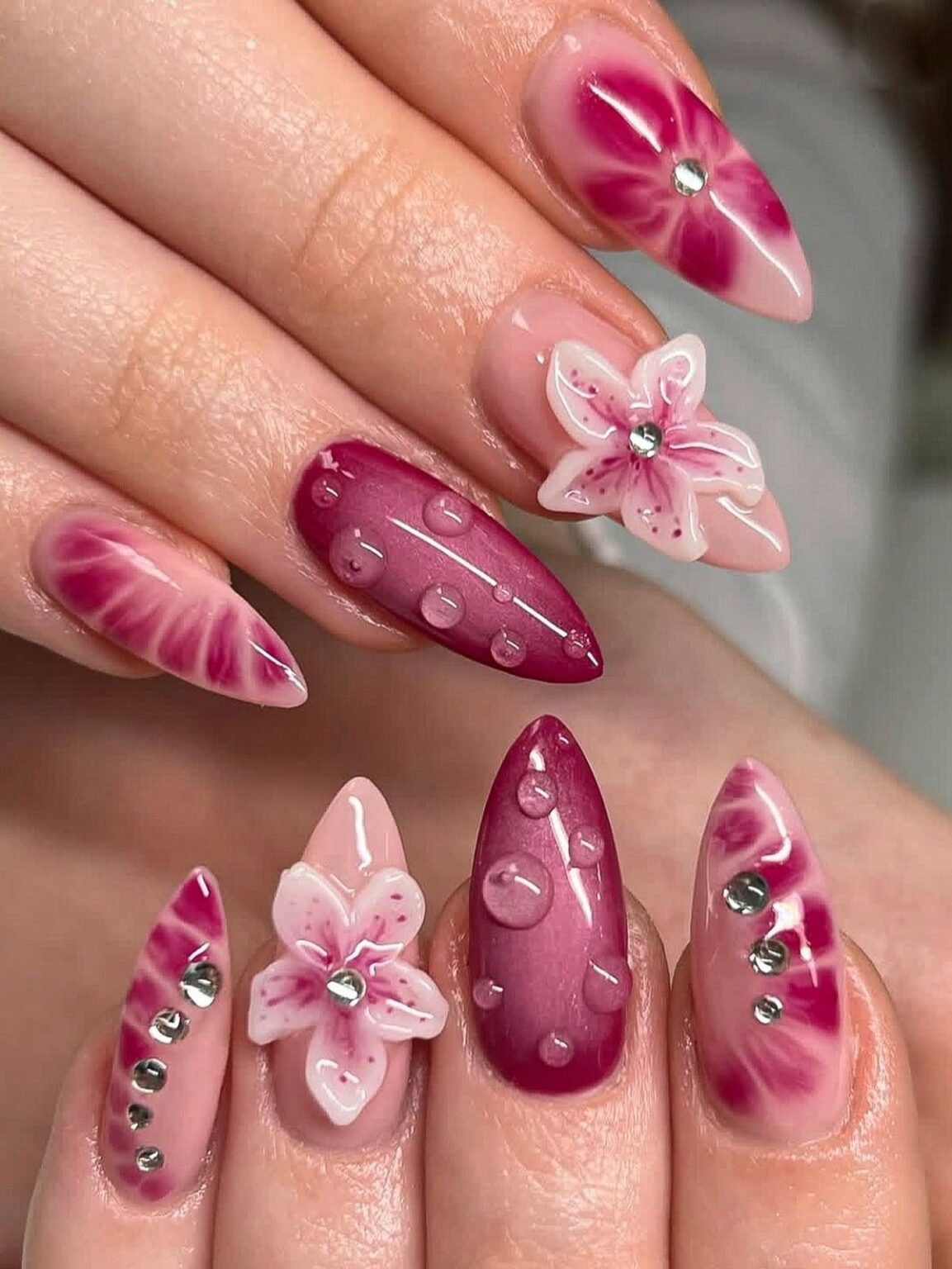 From Blush to Berry: Choosing Your Perfect Pink Fall Nails – FASHION SO ...