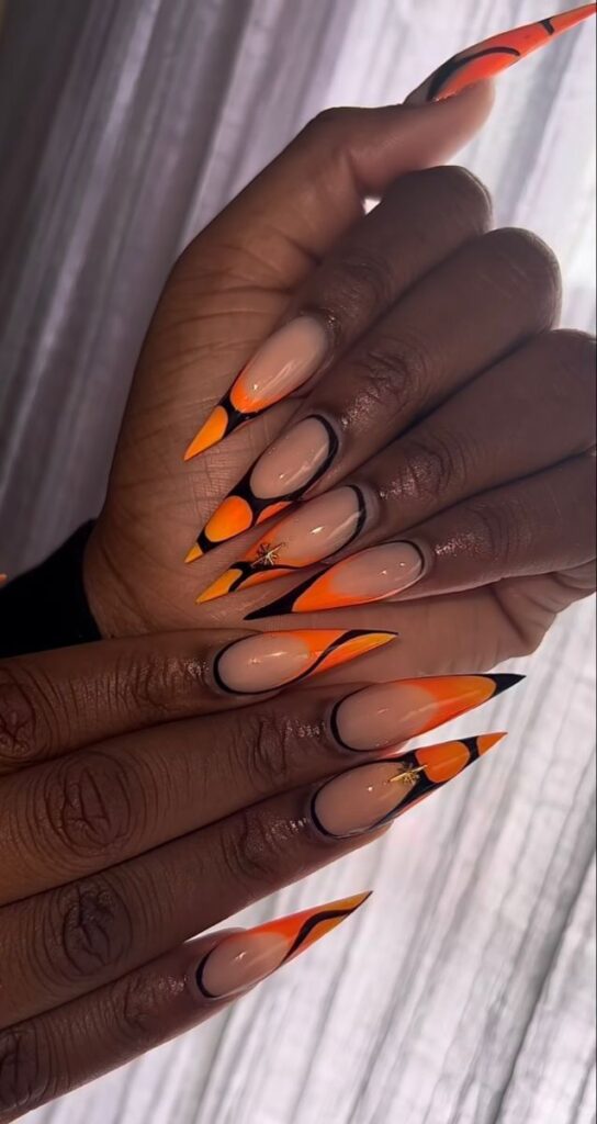 Rich Colors, Sharp Shapes: 50+ Fall Stiletto Nails for This Season ...