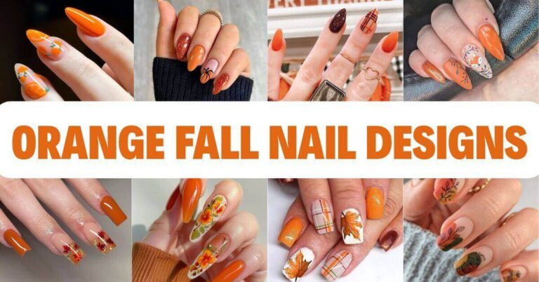 50+ Orange Fall Nails for a Cozy Autumn Look – FASHION SO SIMPLE