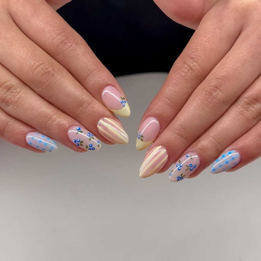 50+ Blue and Yellow Nail Designs That Pop – FASHION SO SIMPLE