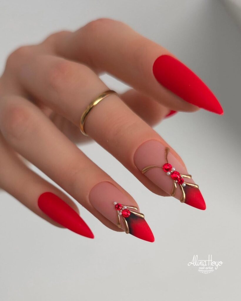 Fierce & Fiery: 50+ Red Stiletto Nails That Slay – FASHION SO SIMPLE