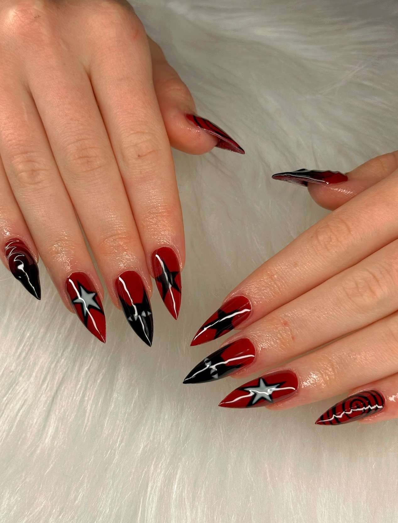 50+ Red and Black Nail Designs That Command Attention – FASHION SO SIMPLE