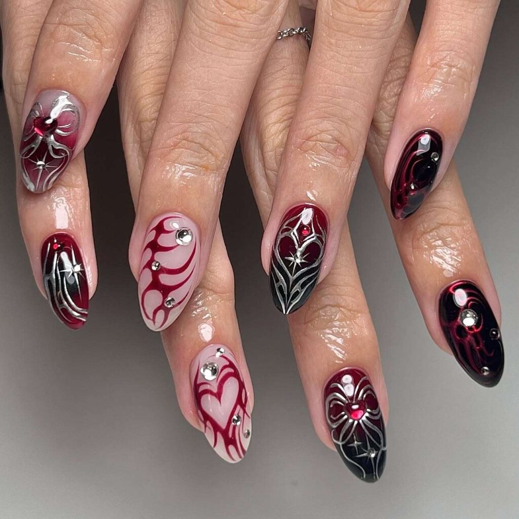 50+ Red and Black Nail Designs That Command Attention – FASHION SO SIMPLE