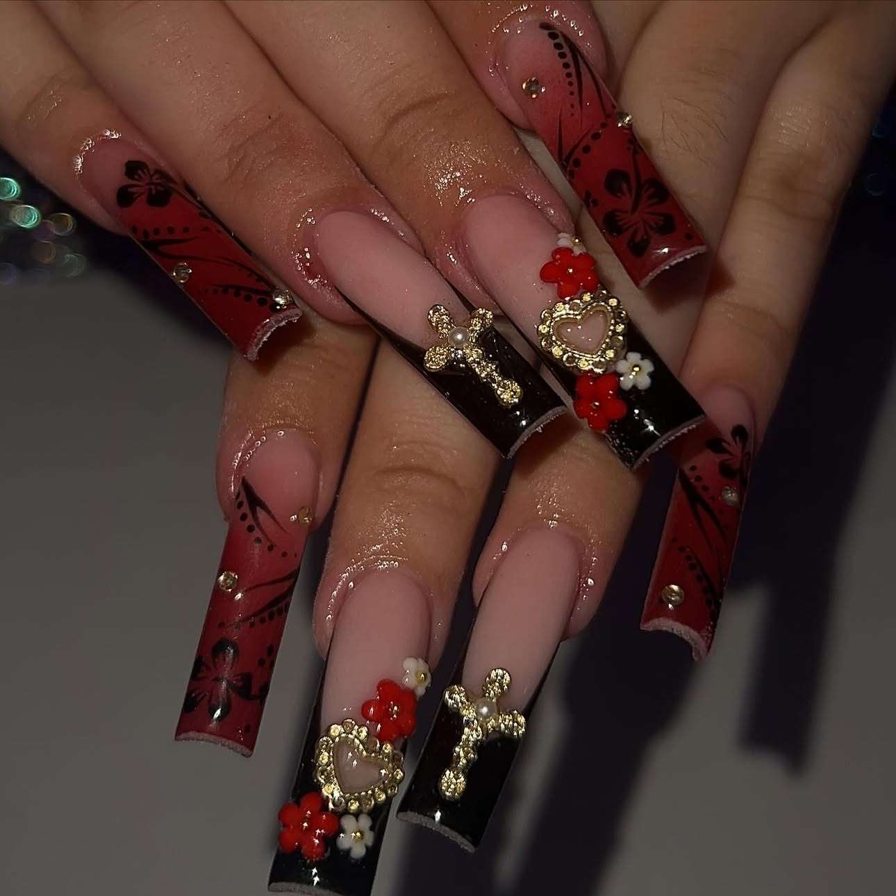 50+ Red and Black Nail Designs That Command Attention – FASHION SO SIMPLE