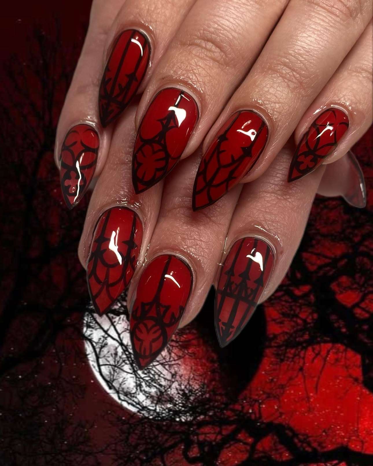 50+ Red and Black Nail Designs That Command Attention – FASHION SO SIMPLE