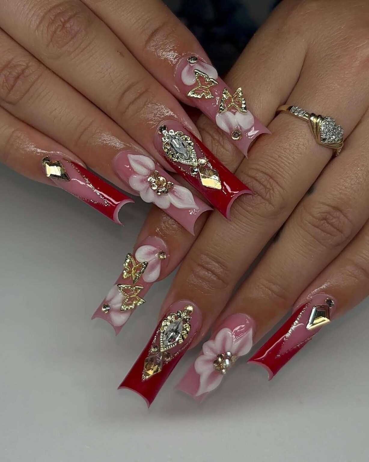 50+ Red and Gold Nail Designs That Radiate Luxury – FASHION SO SIMPLE
