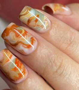 Fall Marble Nails: The Chicest Trend for Autumn 2025 – FASHION SO SIMPLE