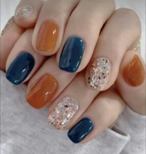 50+ Blue Fall Nails That Pair Perfectly with Autumn Vibes – FASHION SO ...
