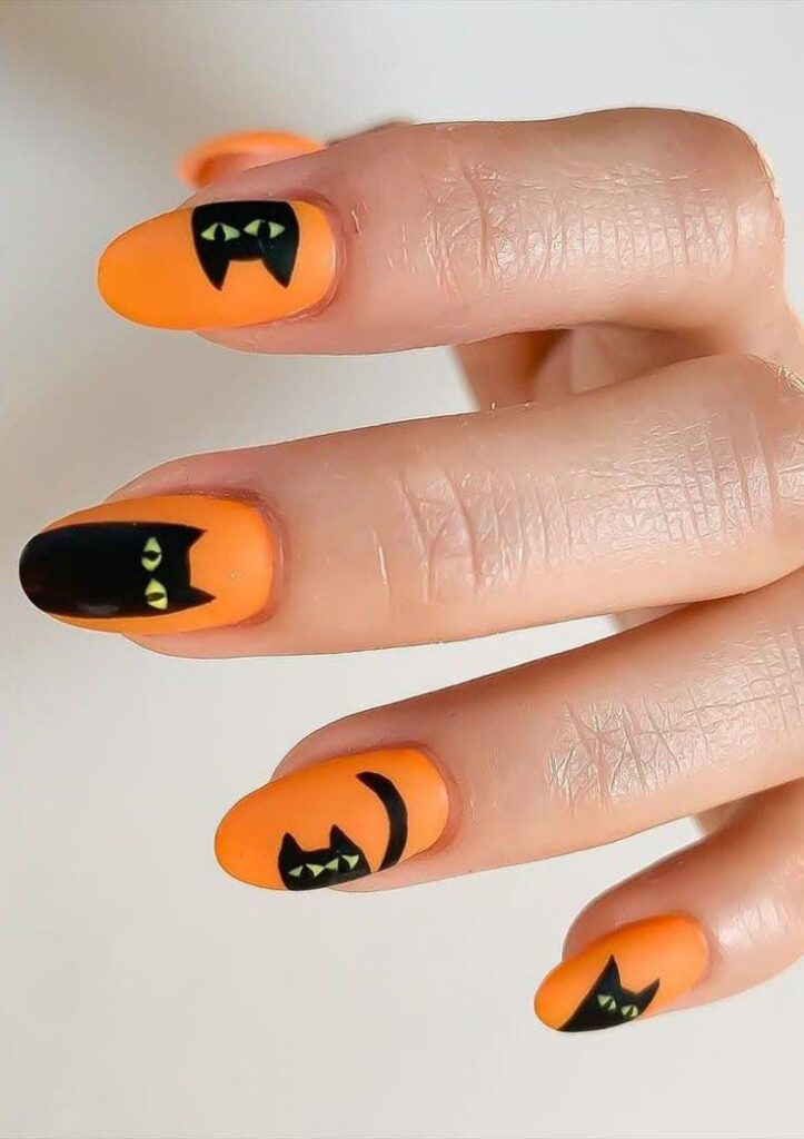 Halloween Cat Nails for Every Mood: From Cute to Creepy – FASHION SO SIMPLE