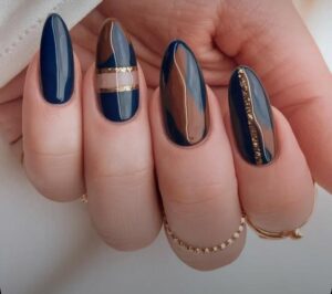 50+ Blue Fall Nails That Pair Perfectly with Autumn Vibes – FASHION SO ...