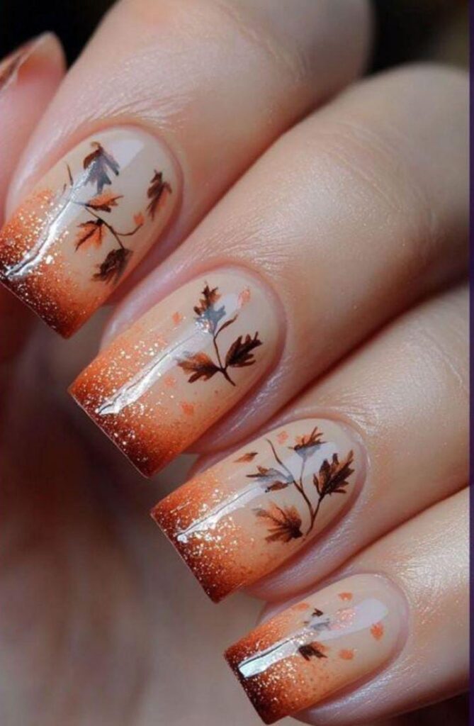 Fall French Tip Nails Square: Classic Elegance Meets Modern Style ...