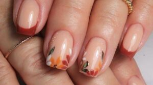 Fall French Tip Nails Square: Classic Elegance Meets Modern Style ...