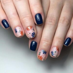 50+ Blue Fall Nails That Pair Perfectly with Autumn Vibes – FASHION SO ...