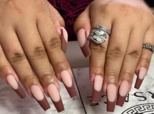 Fall French Tip Nails Square: Classic Elegance Meets Modern Style ...