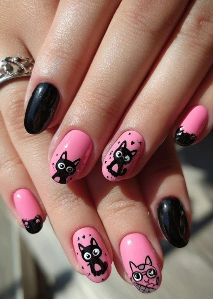 Halloween Cat Nails for Every Mood: From Cute to Creepy – FASHION SO SIMPLE