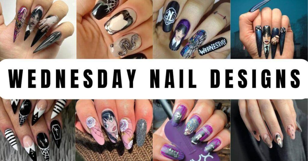 50+ Wednesday Nails to Channel Your Inner Addams – FASHION SO SIMPLE