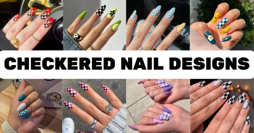 Checkered Nails That Prove Simple Patterns Can Still Stand Out ...