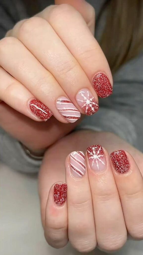 Short Red Christmas Nails That Are Totally Scroll-Stopping – FASHION SO ...