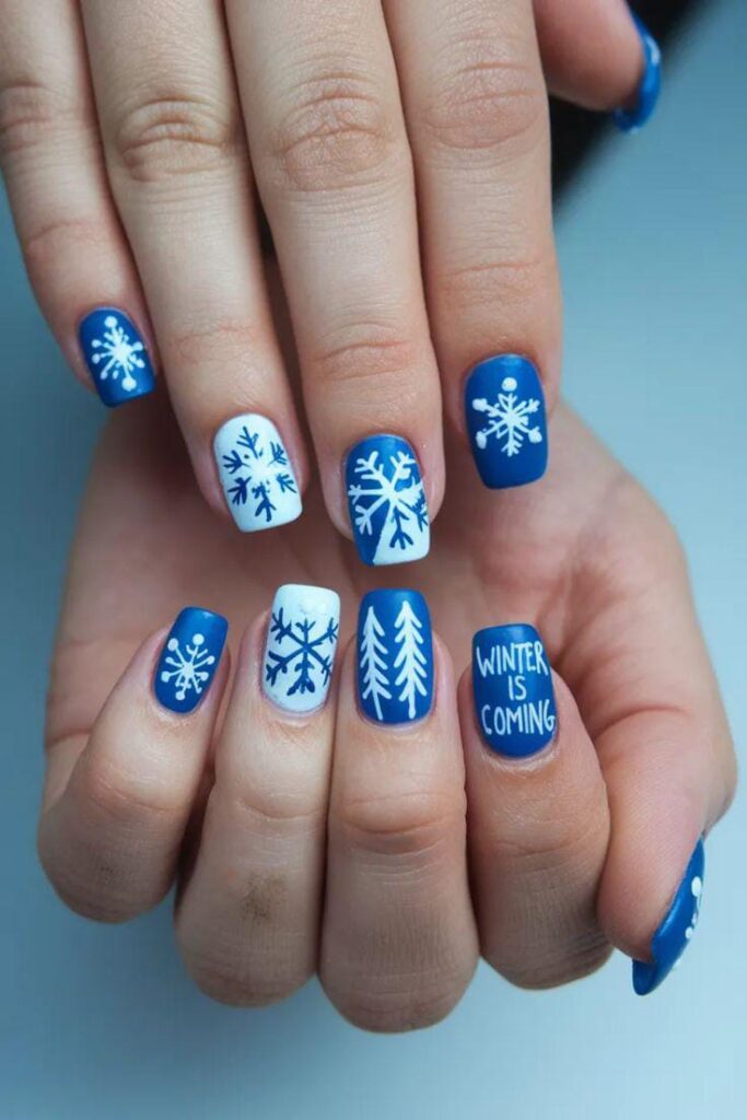 From Icy to Deep: Blue January Nail Inspirations for 2025 – FASHION SO ...