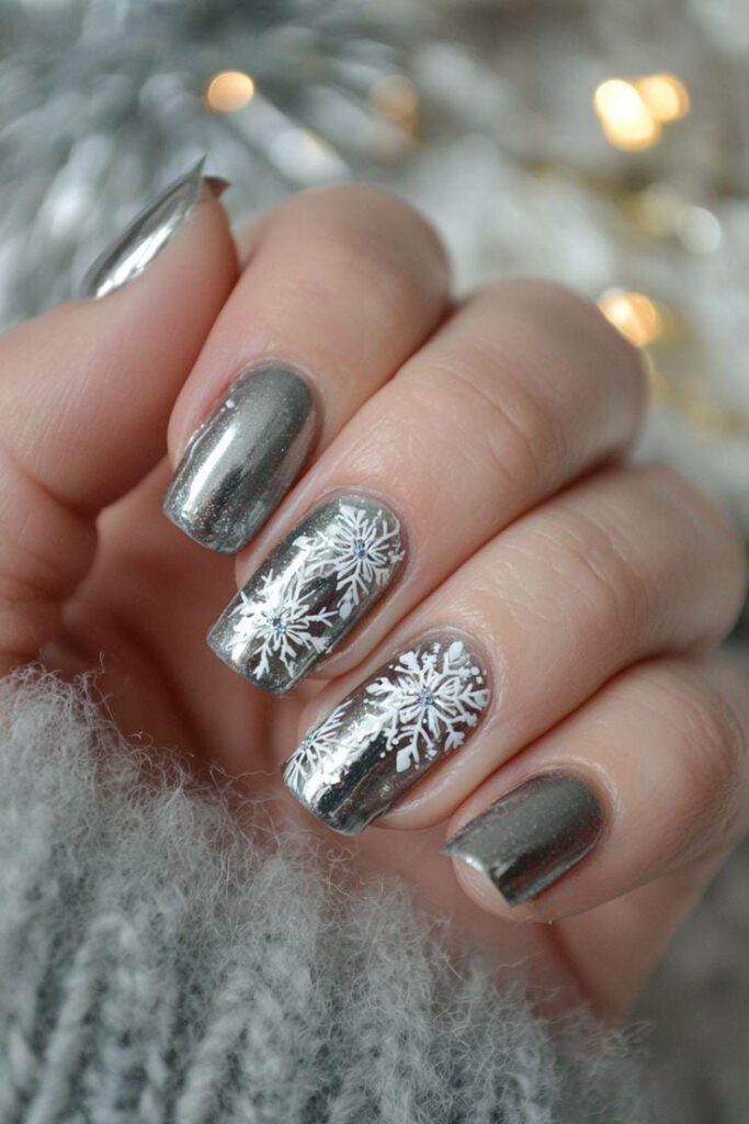 Sparkle Through 2026 Winter with These Chrome Winter Nails – FASHION SO ...